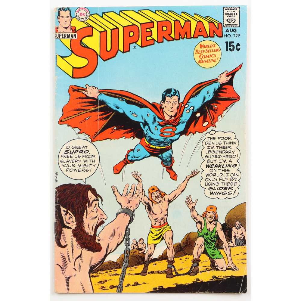 1970 "Superman" Issue #229 DC Comic Book | Pristine Auction