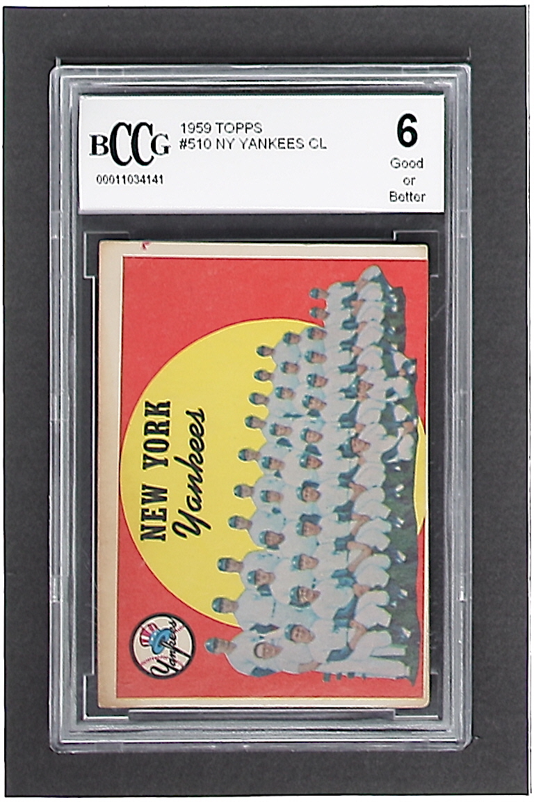 New York Yankees 1959 Topps #510 CL (BCCG 6) | Pristine Auction