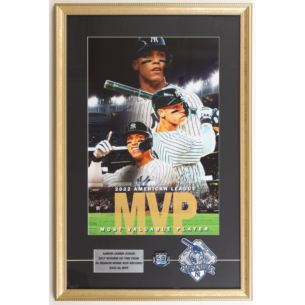 Aaron Judge Yankees "2022 American League MVP" Custom Framed Photo with ...