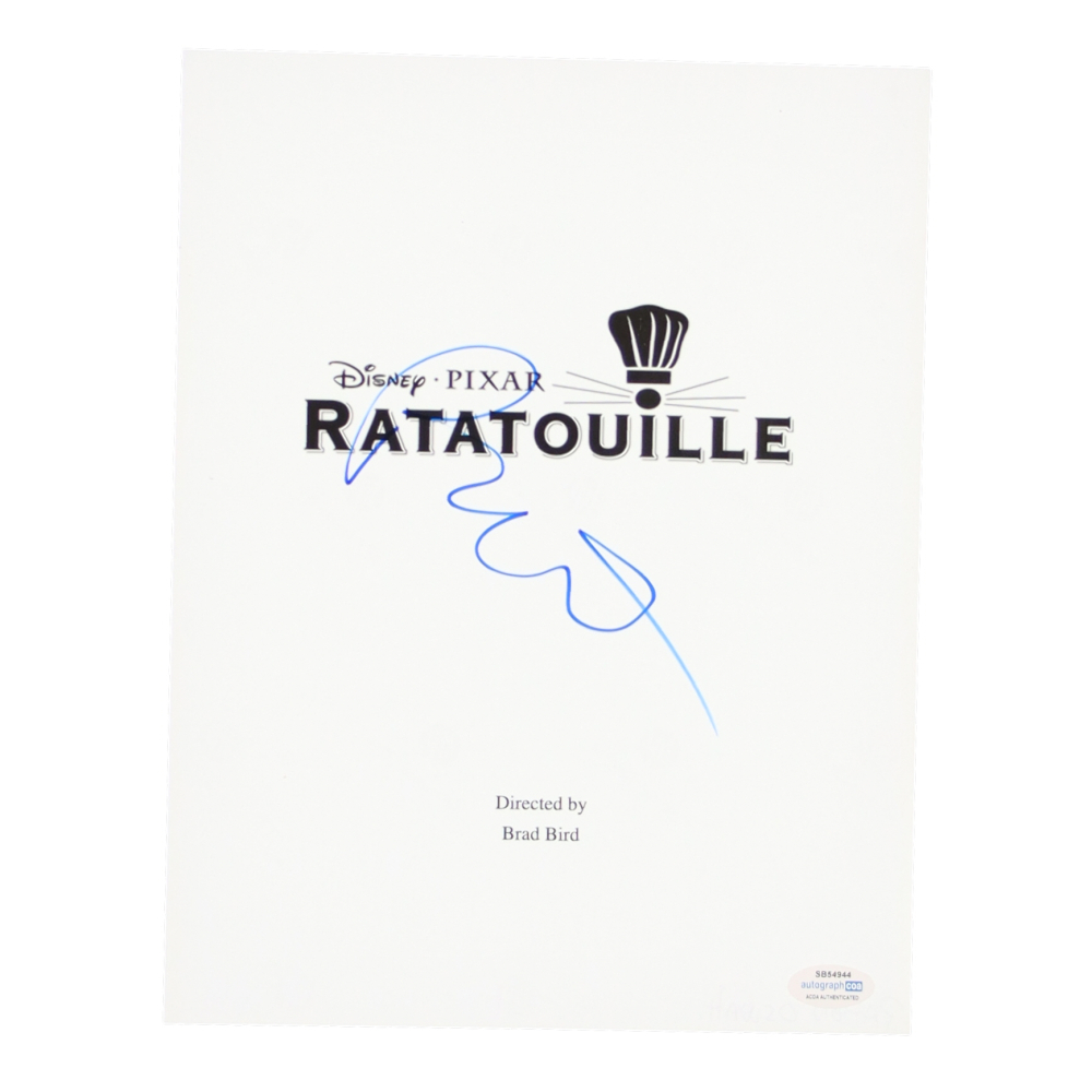 Patton Oswalt Signed "Ratatouille" 8x10 Movie Script Cover Photo (ACOA ...
