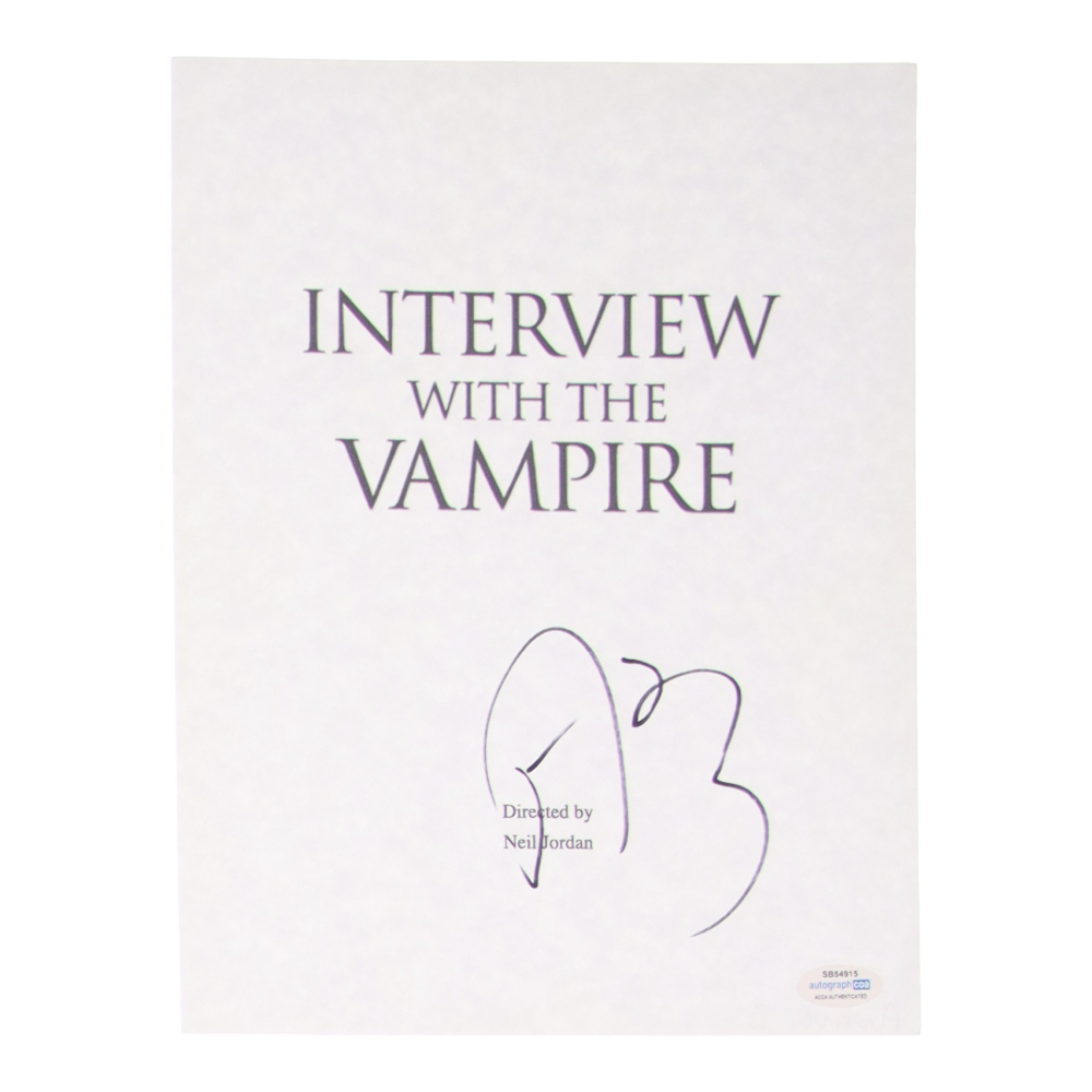 Antonio Banderas Signed "Interview with the Vampire" 8x10 Movie Script ...
