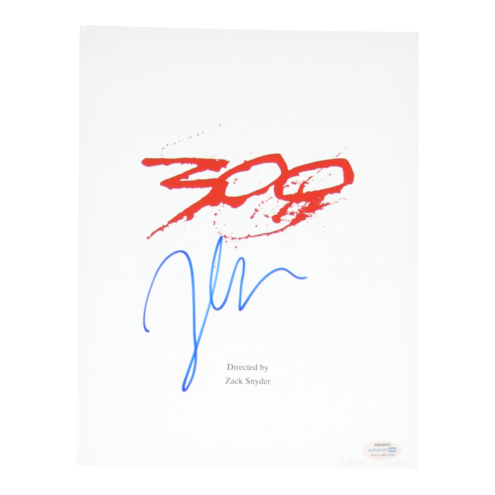 Zack Snyder Signed "300" 8x10 Movie Script Photo (ACOA) | Pristine Auction