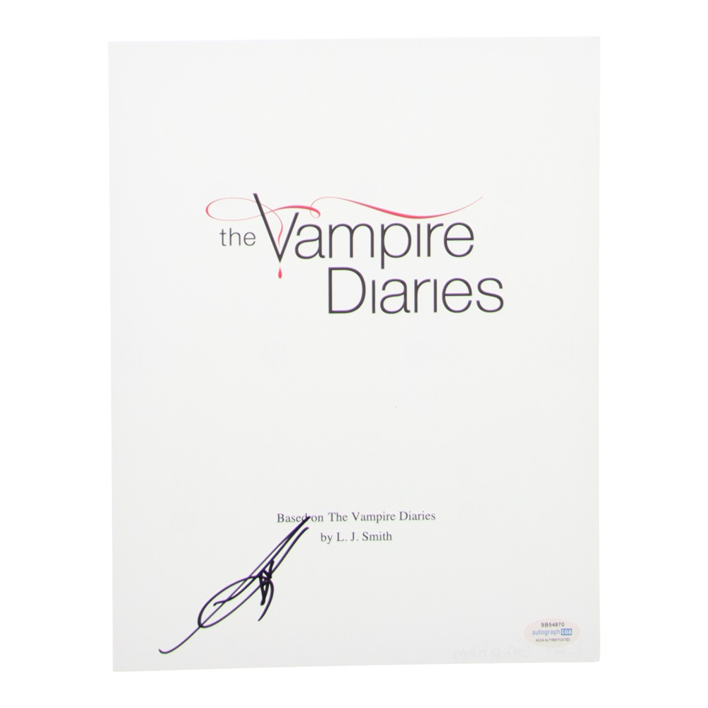 Kat Graham Signed "The Vampire Diaries" 8x10 Movie Script Cover Photo ...