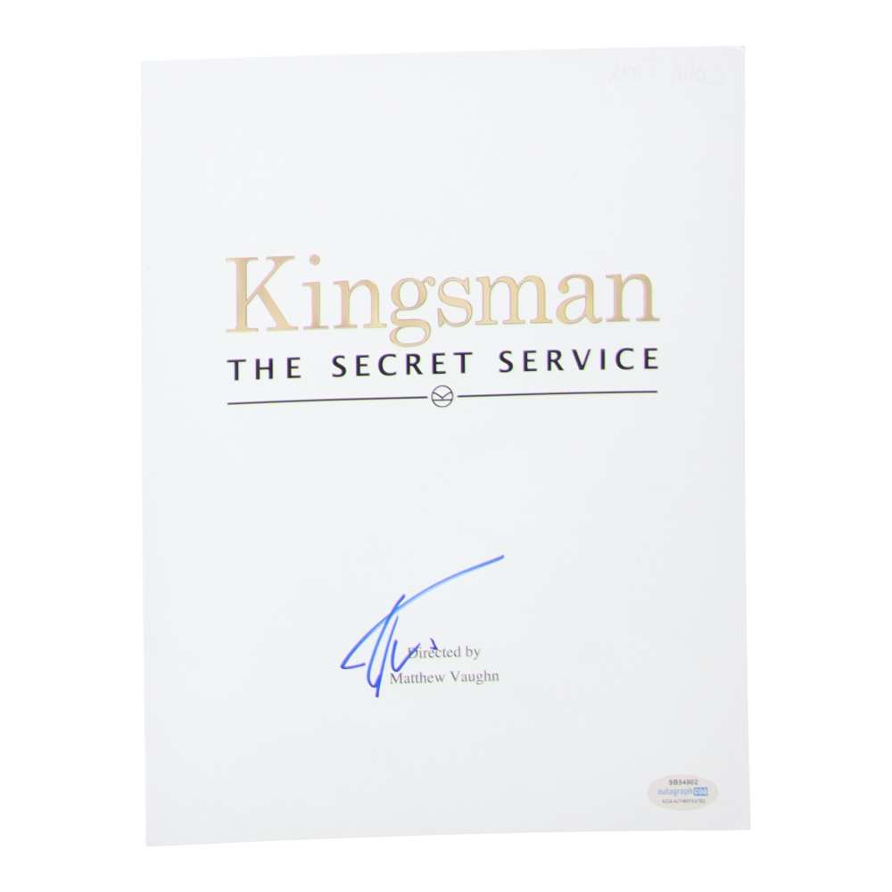 Colin Firth Signed "Kingsman: The Secret Service" 8x10 Movie Script ...