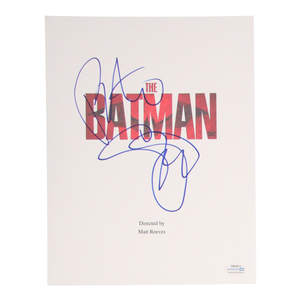 Peter Sarsgaard Signed "The Batman" 8x10 Movie Script Cover Photo (ACOA ...