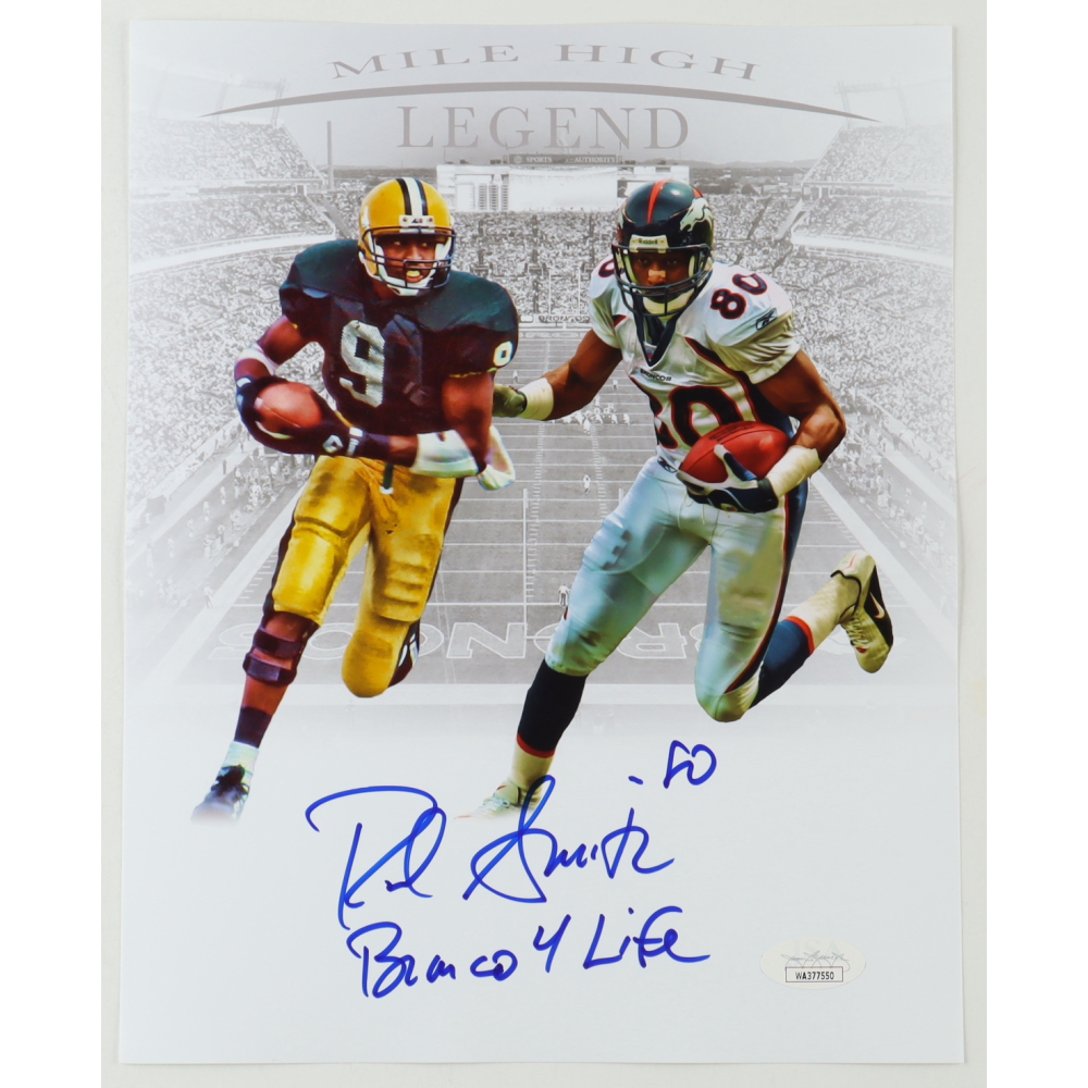 Rod Smith Signed Broncos 8x10 Photo Inscribed "Bronco 4 Life" (JSA ...