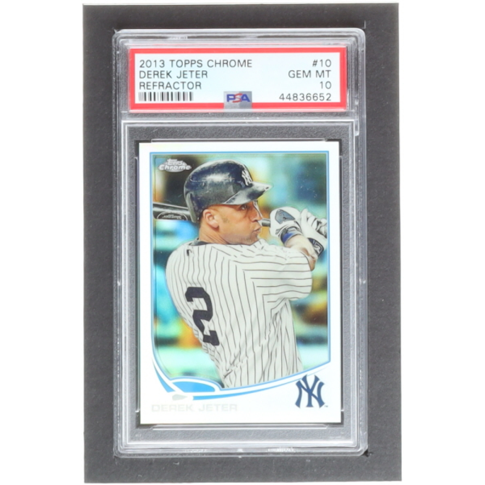 Derek Jeter 2013 Topps Chrome Refractors #10 (PSA 10) | Pristine Auction
