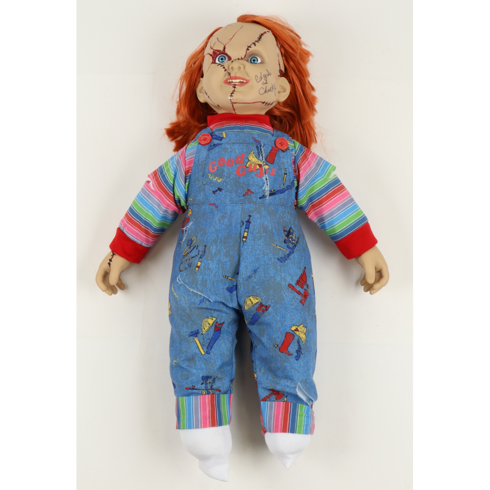Ed Gale Signed "Bride of Chucky" Spirit Halloween Chucky Doll Inscribed ...
