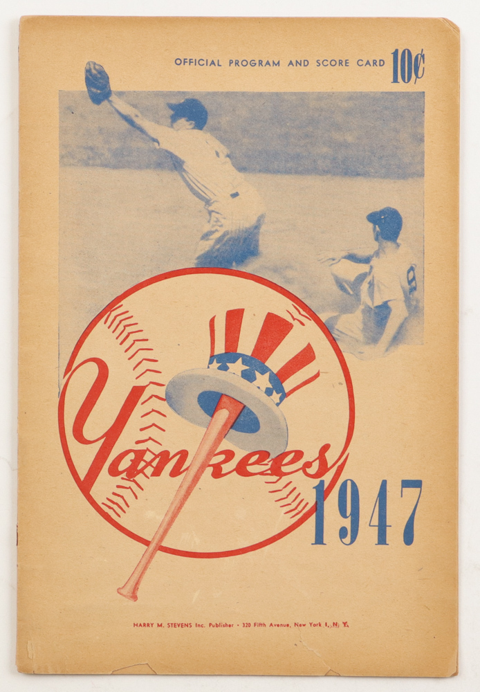 1947 Yankees Official Program & Score Card | Pristine Auction