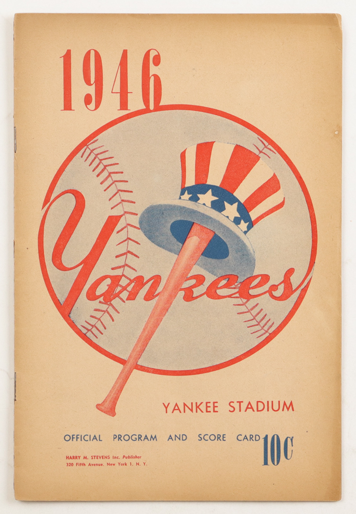 1946 Yankee Stadium Official Program & Score Card | Pristine Auction