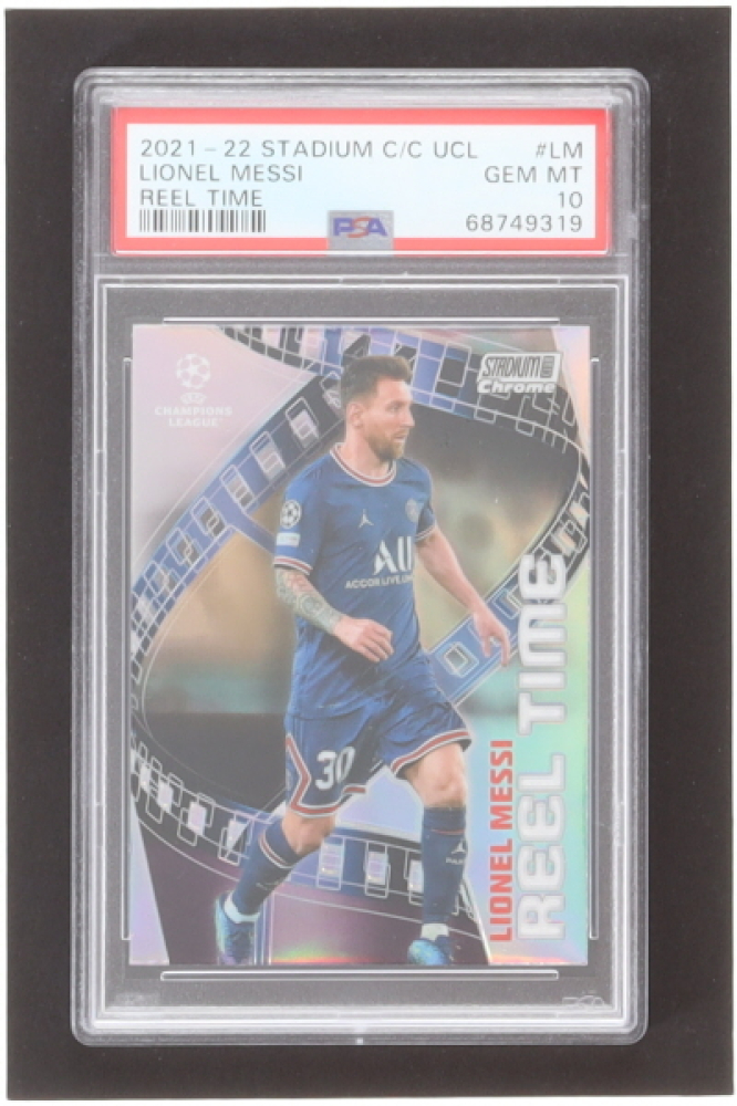 Lionel Messi 2021-22 Stadium Club Chrome UEFA Champions League Reel ...