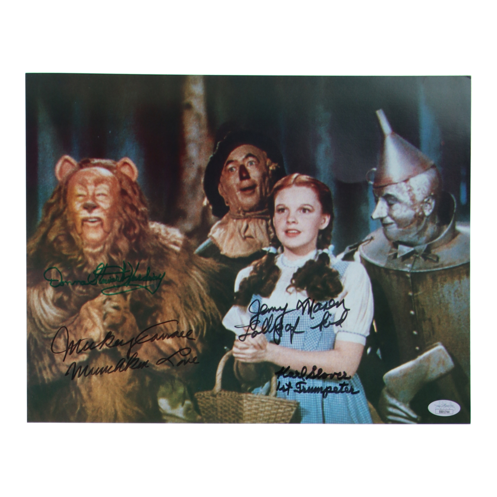 "The Wizard of Oz" 11x14 Photo Signed By (4) with Karl Slover, Mickey ...