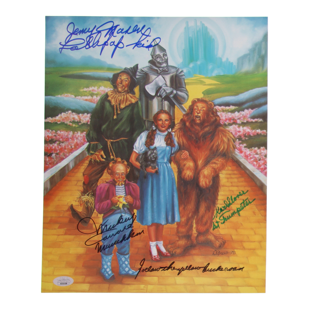 Mickey Carroll, Karl Slover & Jerry Maren Signed "The Wizard of Oz ...