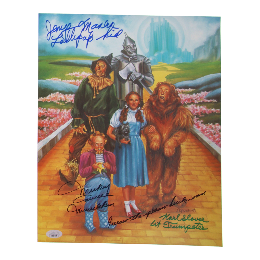 Mickey Carroll, Karl Slover & Jerry Maren Signed "The Wizard of Oz ...