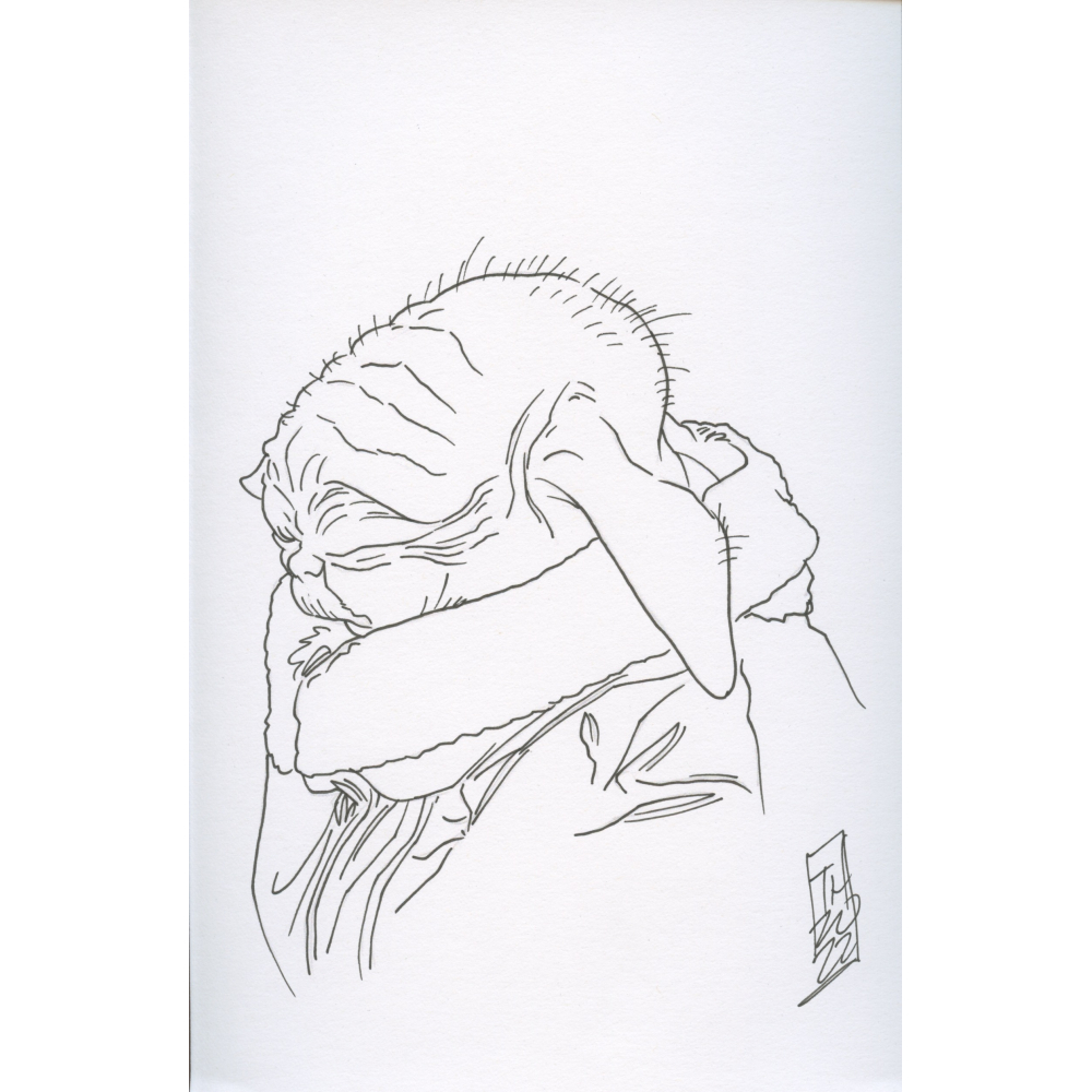 Grogu | Baby Yoda - Star Wars - Signed ORIGINAL 5.5" x 8.5" Drawing on ...