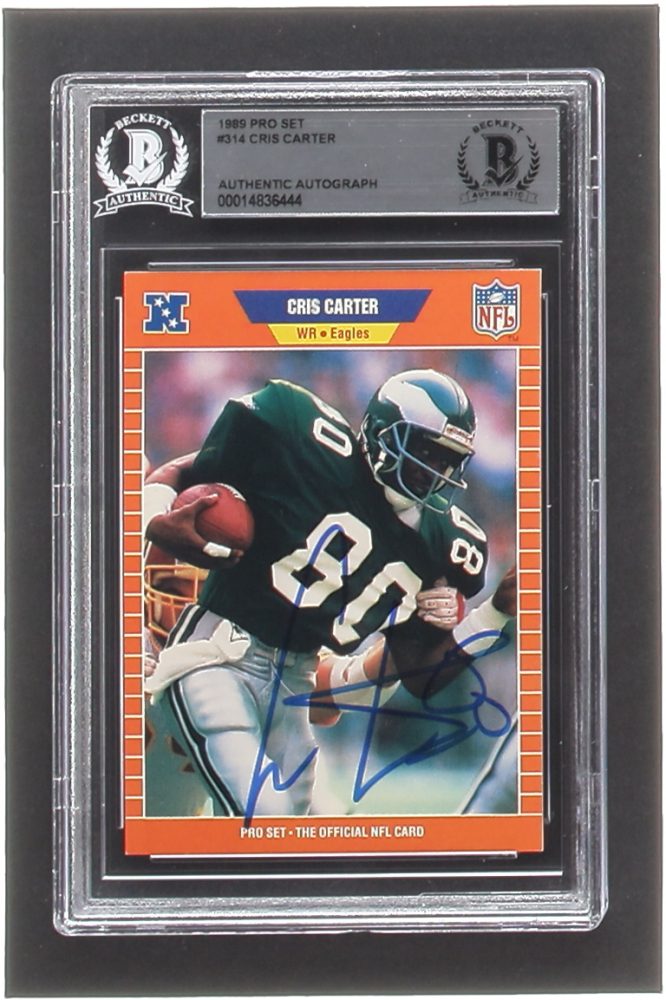 Cris Carter Signed 1989 Pro Set #314 RC (BGS) | Pristine Auction