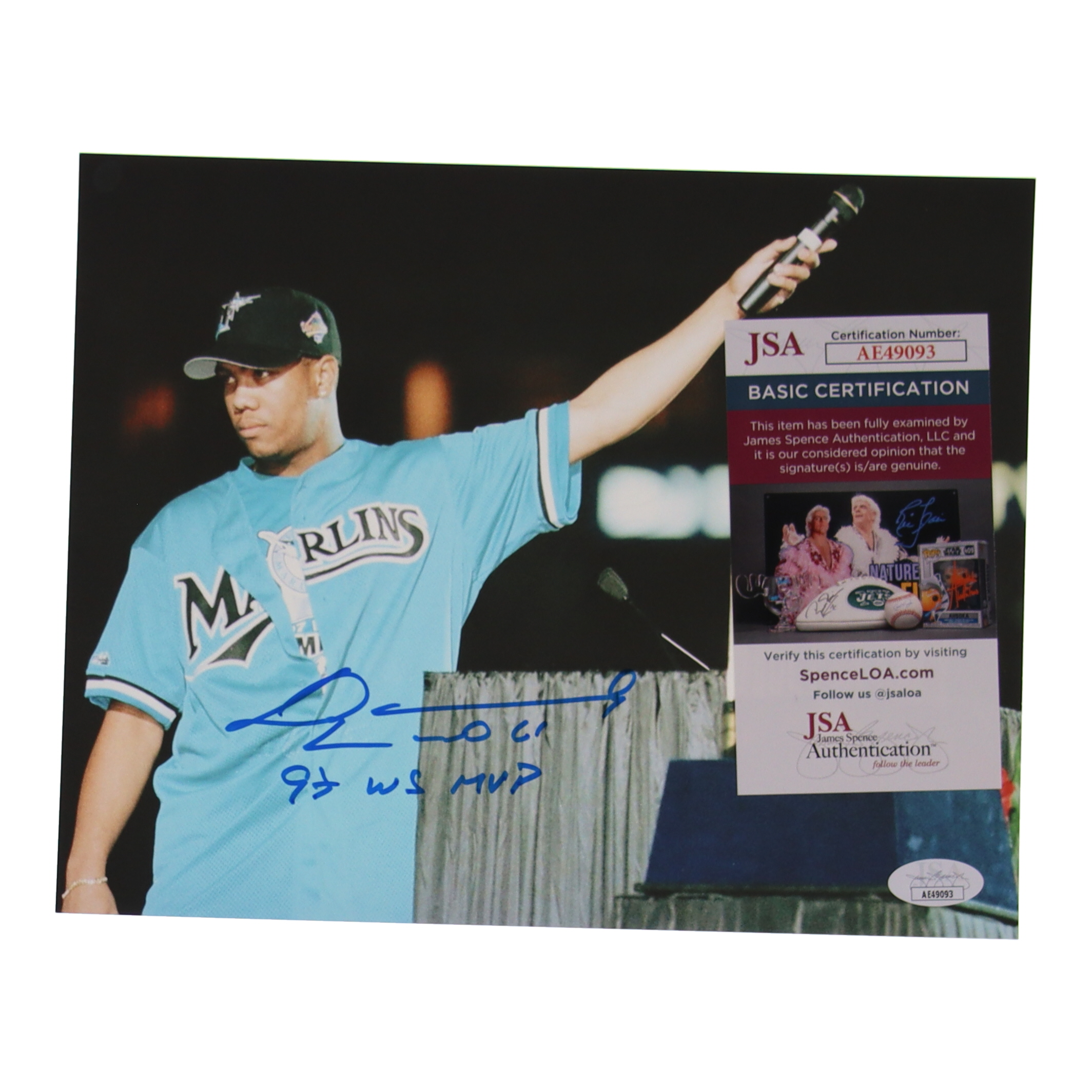Livan Hernandez Signed Marlins 8x10 Photo Inscribed "97 WS MVP" (JSA) | Pristine Auction