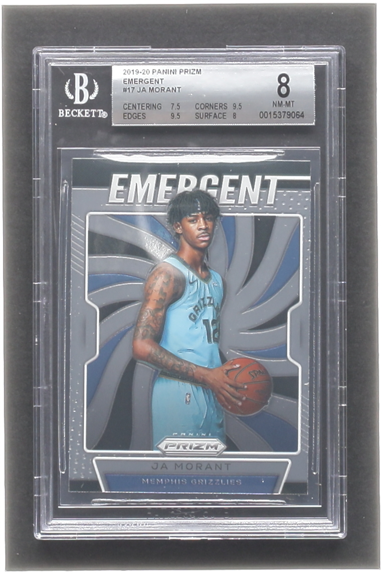 Ja Morant 2019-20 Panini Prizm Emergent #17 RC (BGS 8) | Pristine Auction