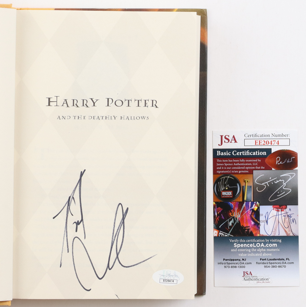 Daniel Radcliffe Signed "Harry Potter and the Deathly Hallows" First ...