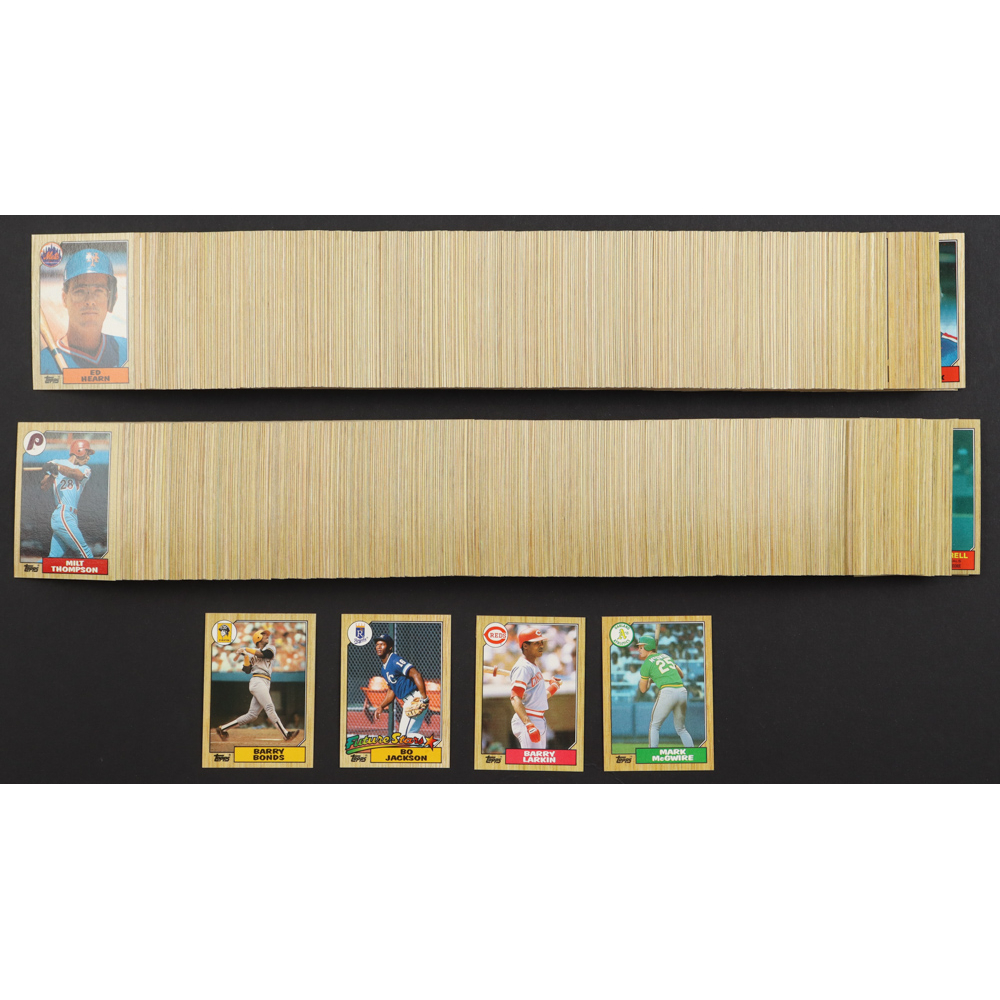 1987 Topps Baseball Complete Set Of (792) Cards With Barry Bonds #320