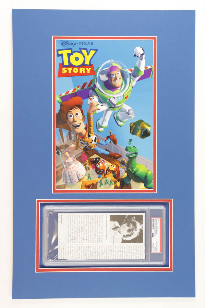 Randy Newman Signed "Toy Story" 14x22 Custom Matted Cut Display (PSA ...