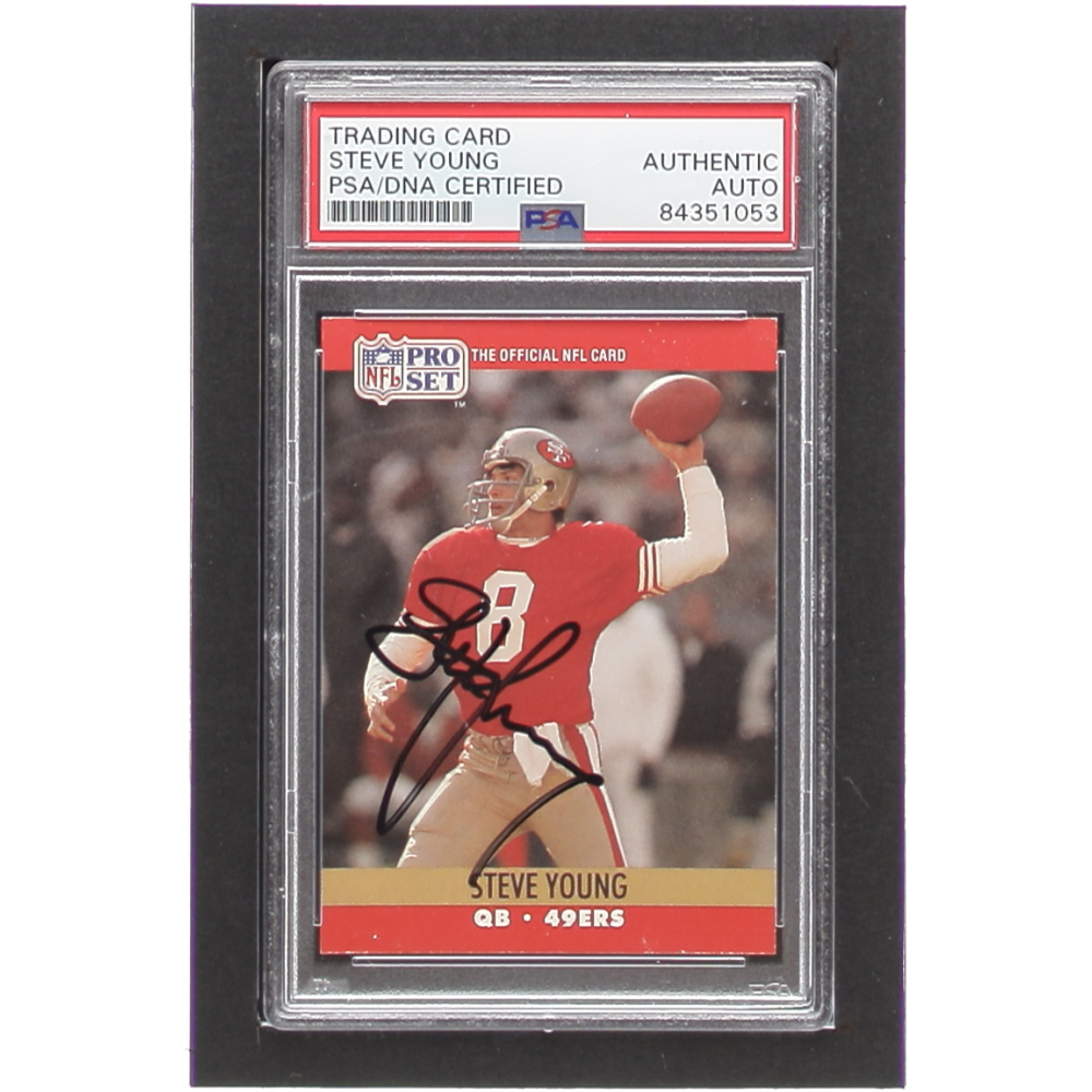 Steve Young Signed 1990 Pro Set #645 (PSA) | Pristine Auction