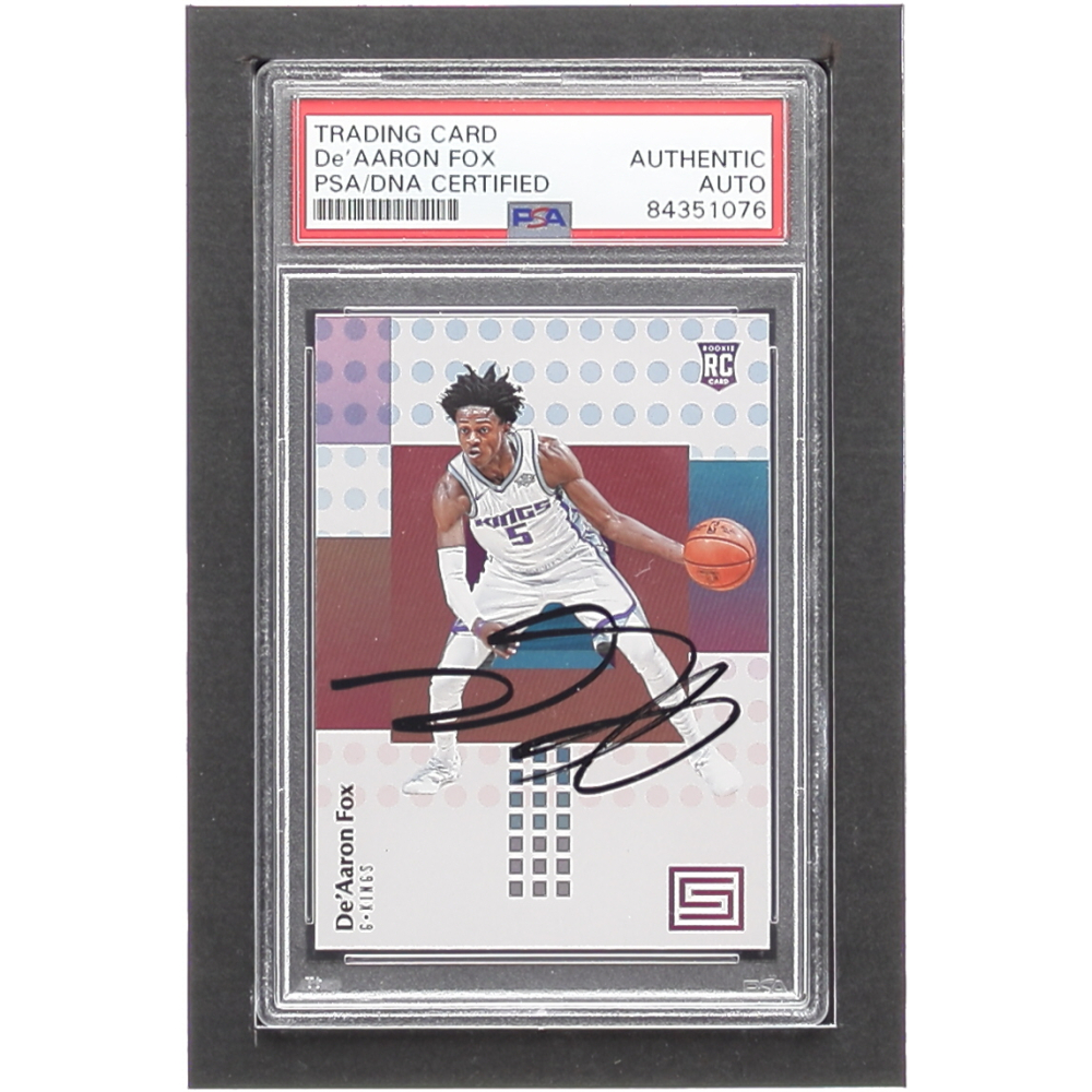 De'Aaron Fox Signed 2017-18 Panini Status #148 RC (PSA) | Pristine Auction