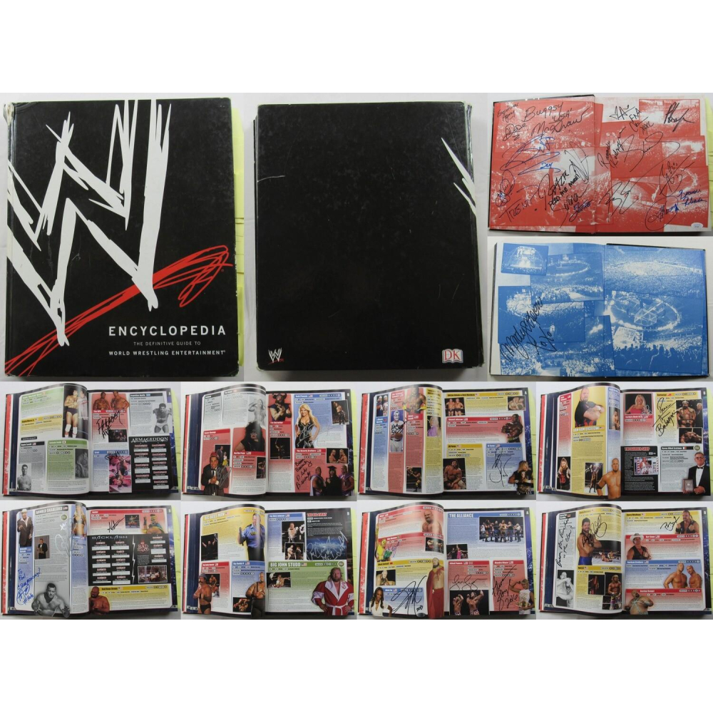 WWE Encyclopedia Hardcover Book Signed By (250+) with Ric Flair, Brett ...