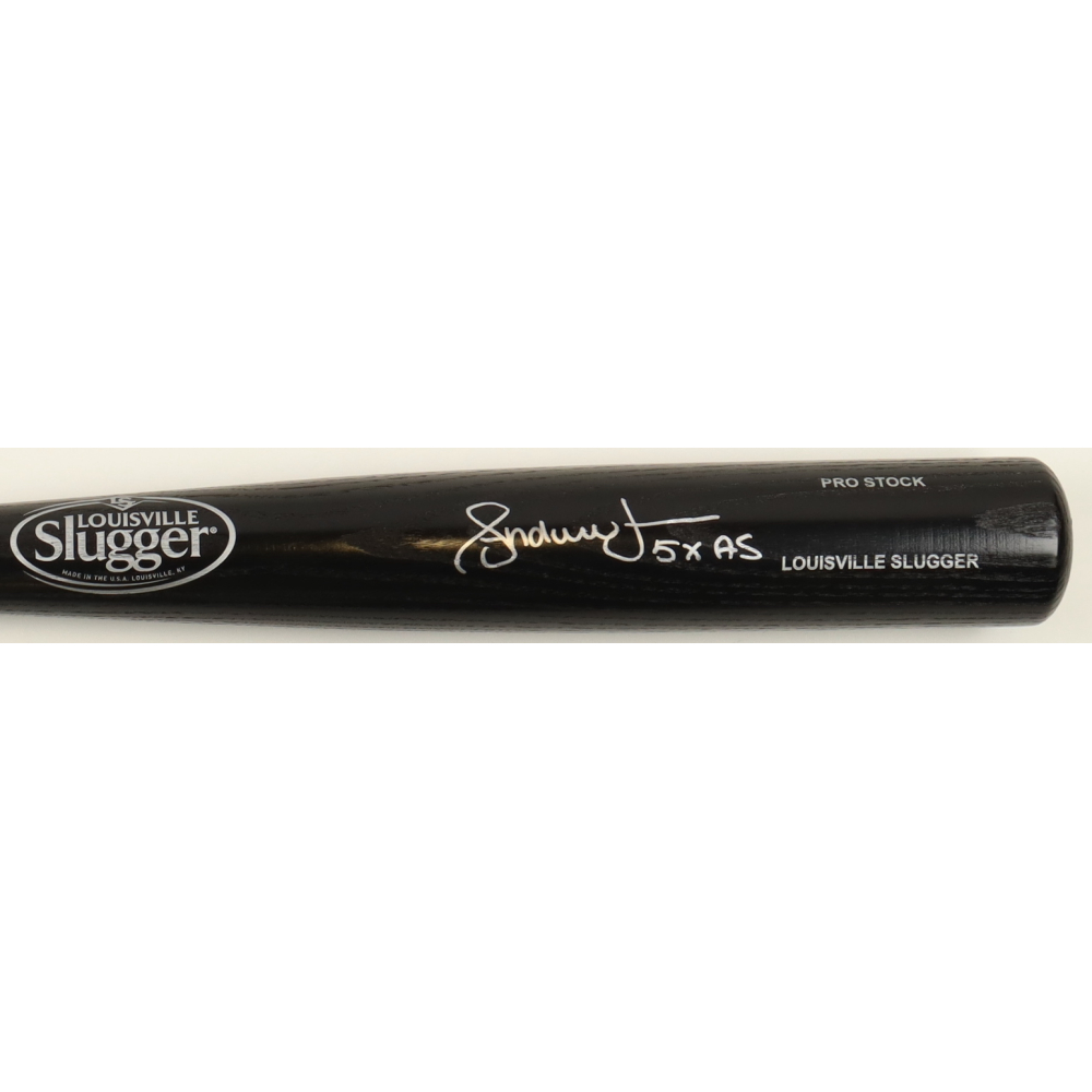 Andruw Jones Signed Louisville Slugger Baseball Bat Inscribed "5x AS ...