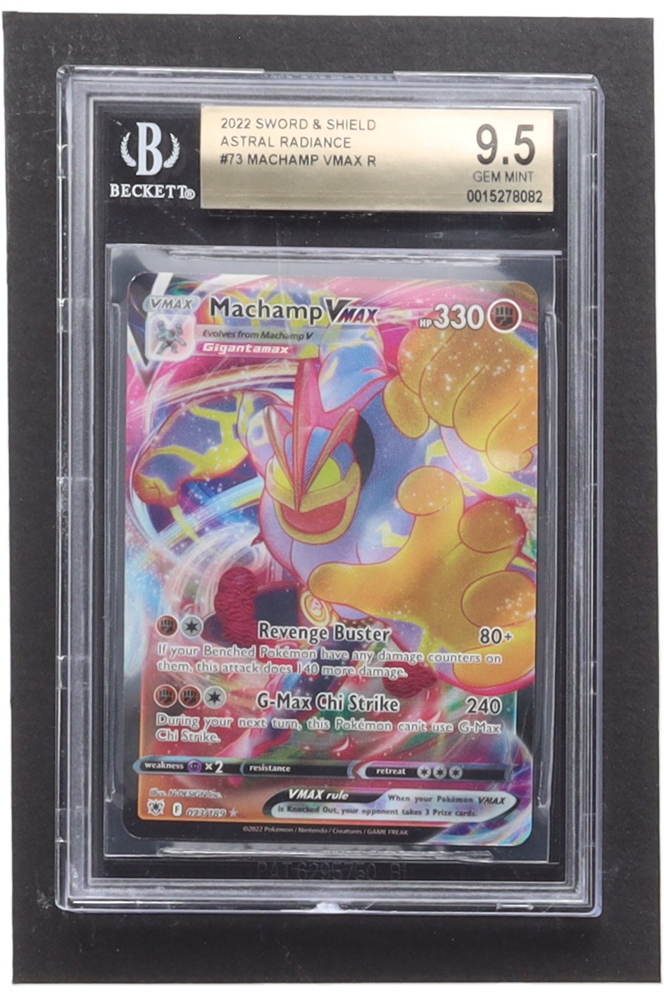 Machamp VMAX Pokemon 2022 Astral Radiance #73 (BGS 9.5) | Pristine Auction