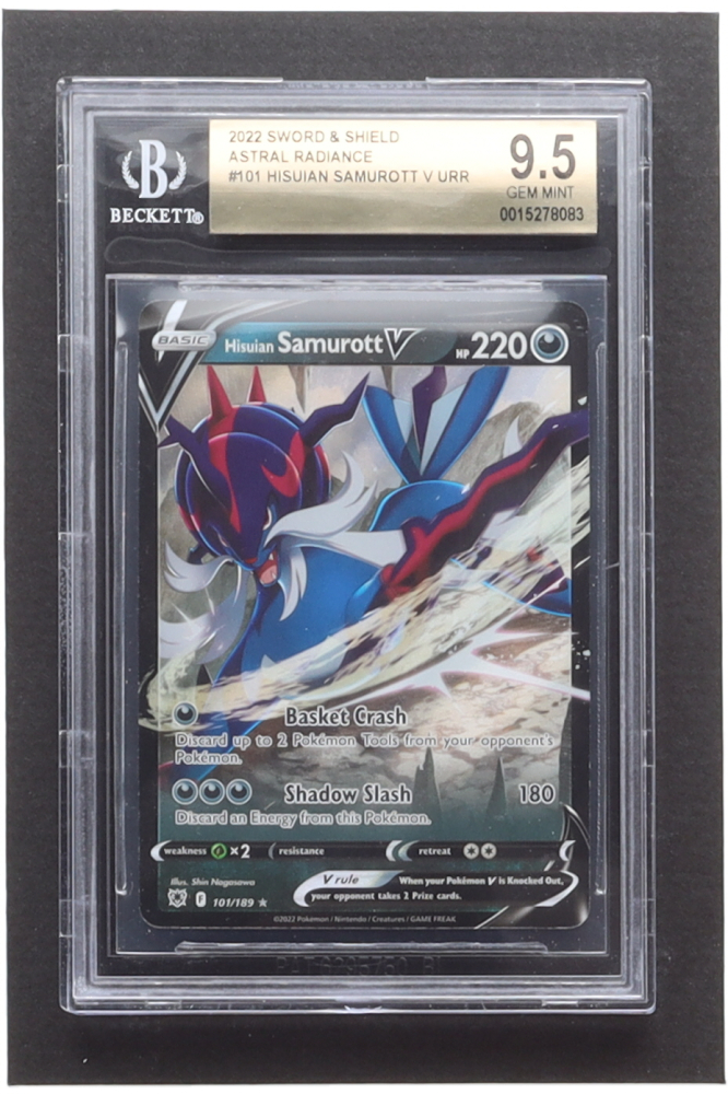 Hisuian Samurott V Pokemon 2022 Astral Radiance #101 (BGS 9.5 ...