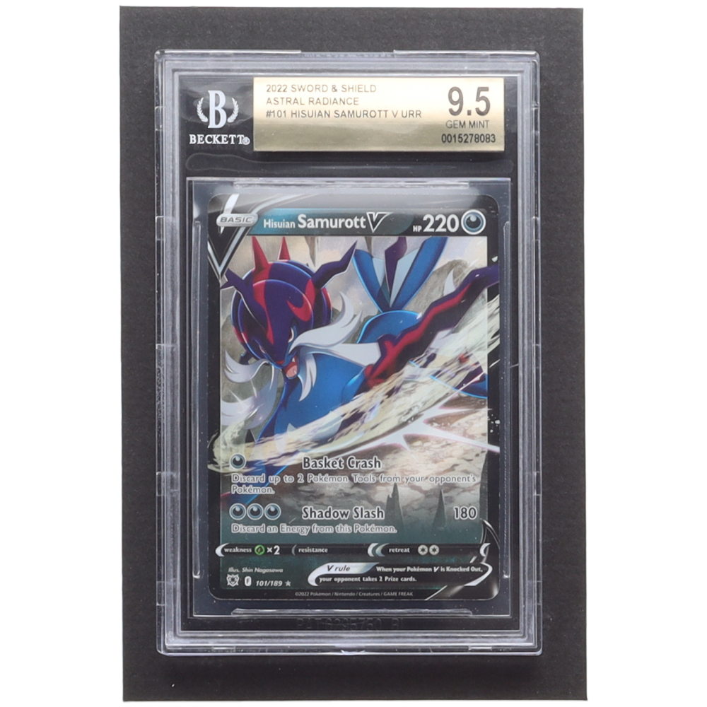 Hisuian Samurott V Pokemon 2022 Astral Radiance #101 (BGS 9.5 ...