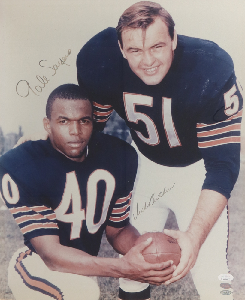 Gale Sayers & Dick Butkus Signed 16x20 Photo (JSA & Schwartz ...