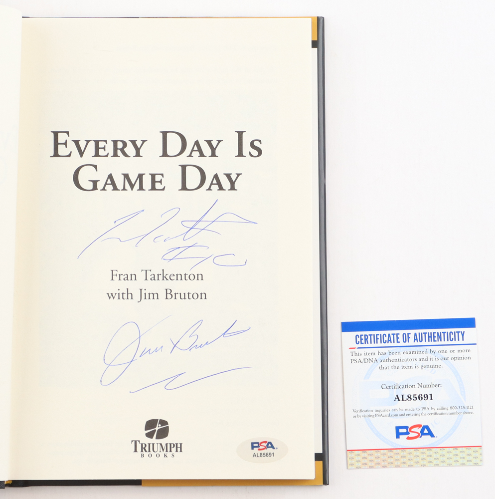 Fran Tarkenton & Jim Bruton Signed "Every Day is Game Day" Hardcover ...