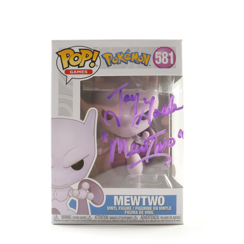 Jay Goede Signed "Pokemon" #581 Mewtwo Funko Pop! Vinyl Figure ...