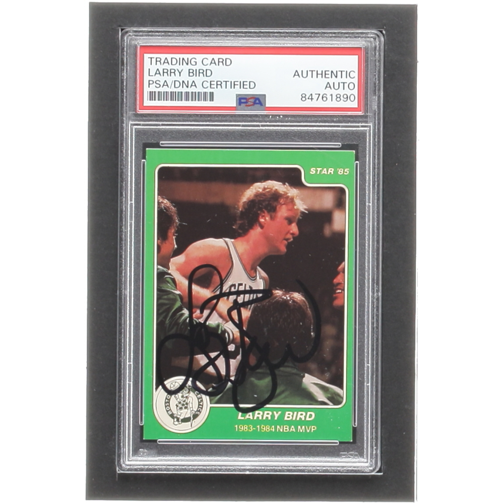 Larry Bird Signed 1984 Star #12 The 1984 NBA MVP (PSA & Beckett ...