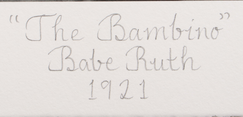 Historical Photo Archive - Babe Ruth "The Bambino" Limited Edition ...