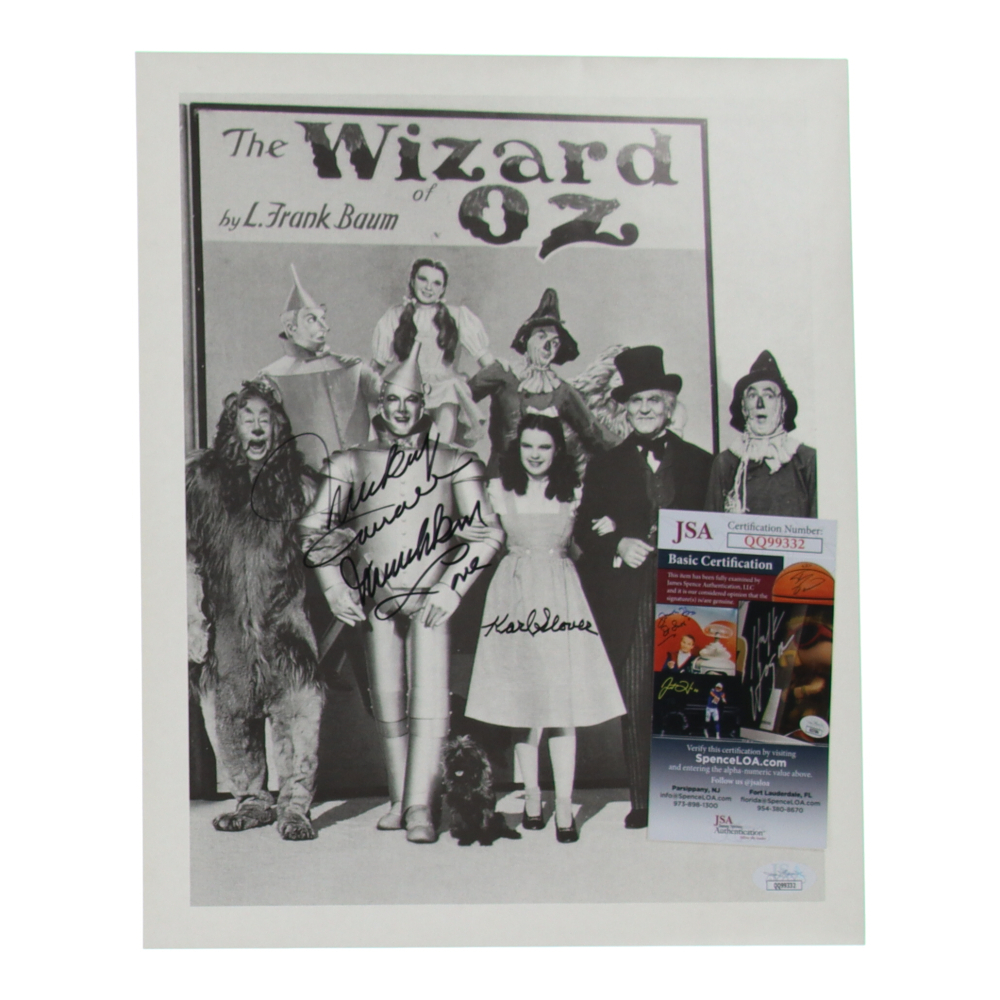 Mickey Carroll & Karl Slover Signed "The Wizard of Oz" 11x14 Photo ...