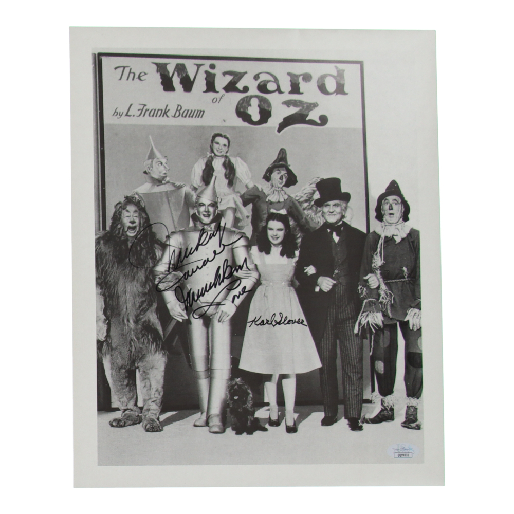 Mickey Carroll & Karl Slover Signed "The Wizard of Oz" 11x14 Photo ...