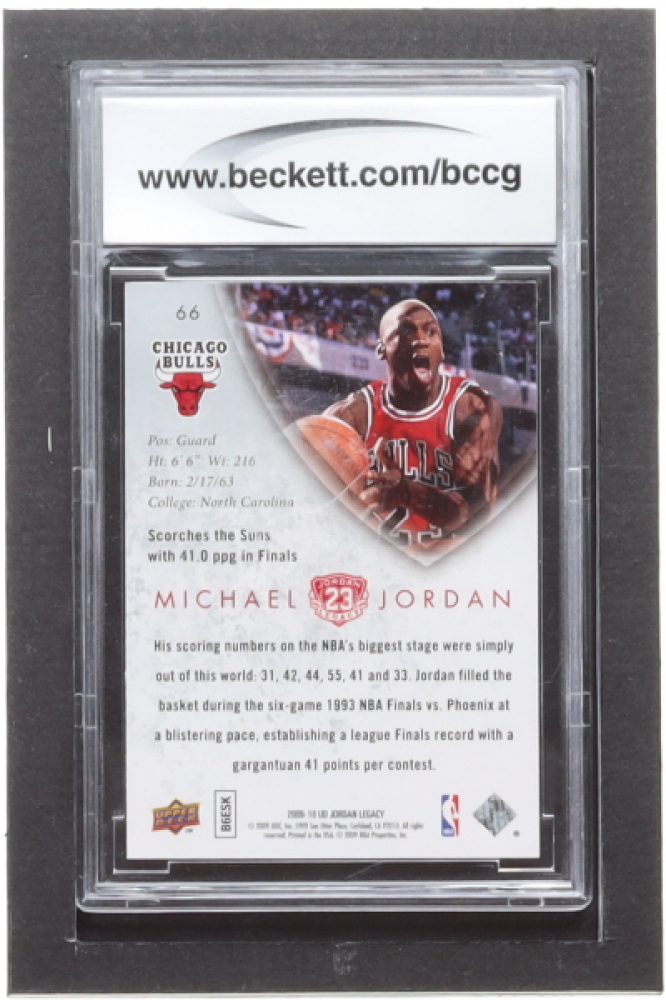 Michael Jordan 2009-10 Upper Deck Michael Jordan Legacy Collection Gold ...
