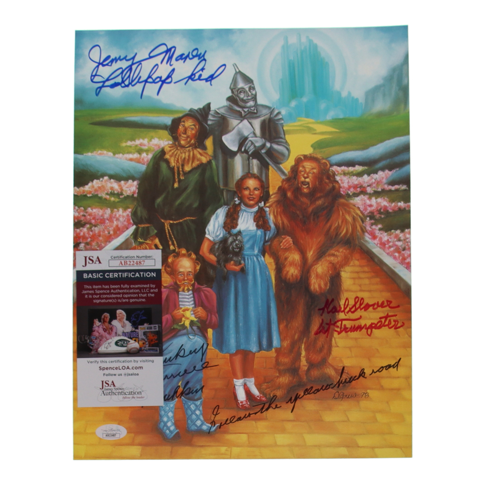 Mickey Carroll, Karl Slover & Jerry Maren Signed "The Wizard of Oz ...