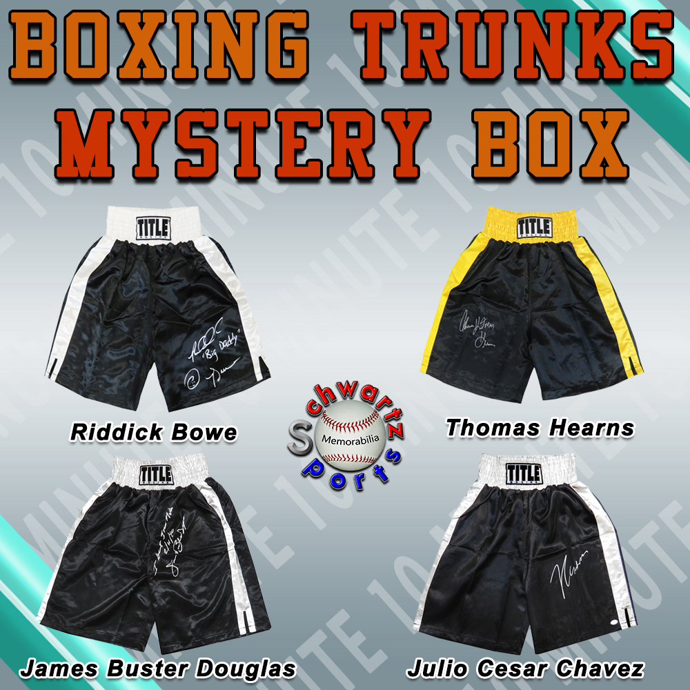 Schwartz Sports Boxing Trunks SIGNED Mystery Box - TMA Series 1 ...