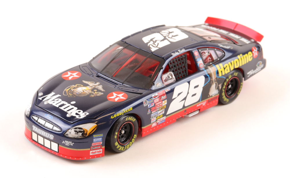 Ricky Rudd Signed LE NASCAR #28 Texaco / Marines / 2000 Taurus Die-Cast ...