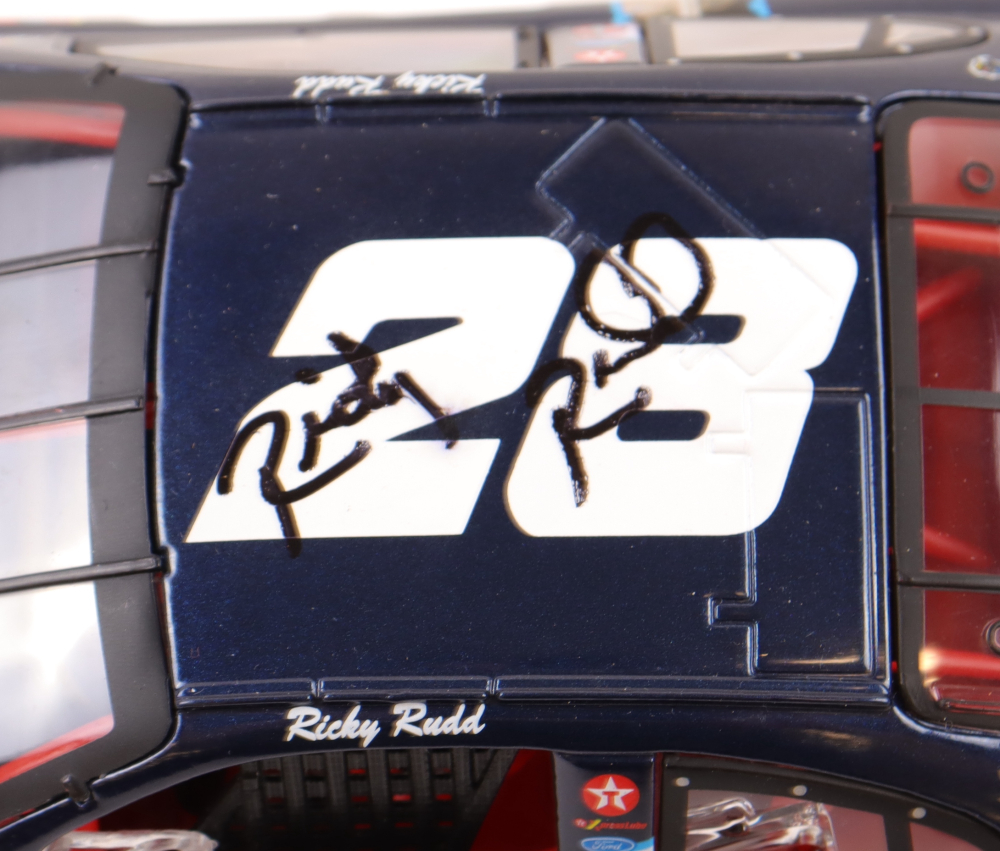 Ricky Rudd Signed LE NASCAR #28 Texaco / Marines / 2000 Taurus Die-Cast ...