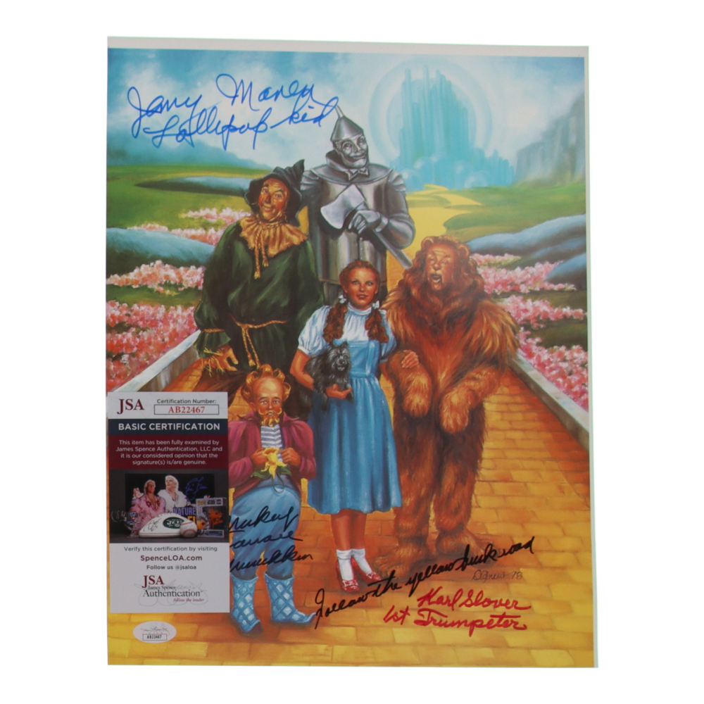 Mickey Carroll, Karl Slover & Jerry Maren Signed "The Wizard of Oz ...