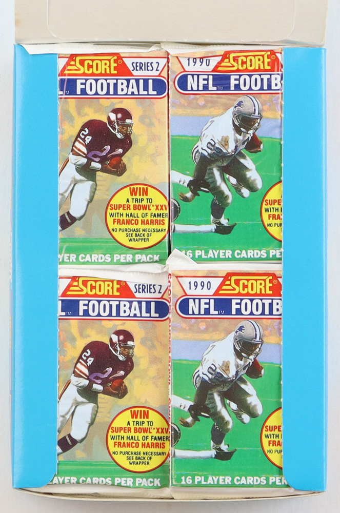 1990 Score Series 2 Football Wax Box with (36) Packs | Pristine Auction