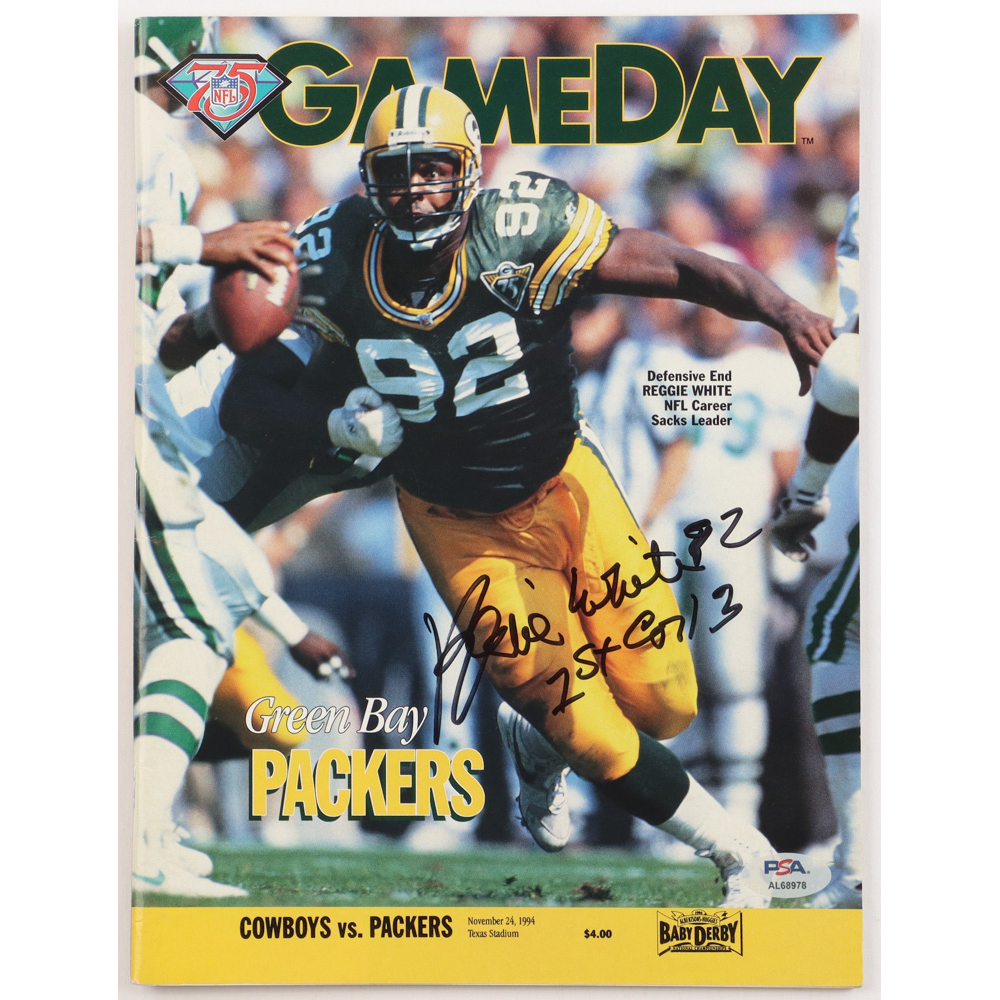 Reggie White Signed 1994 Packers Game Program (PSA) | Pristine Auction
