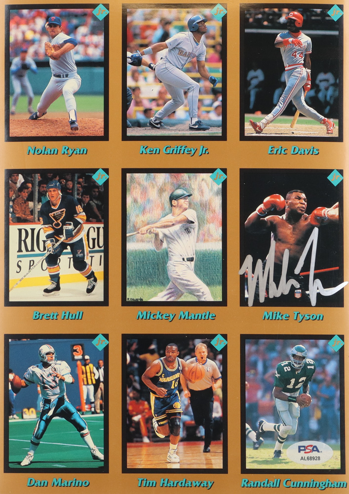 Mike Tyson Signed "Tuff Stuff Jr." Magazine Card Sheet (PSA) | Pristine ...