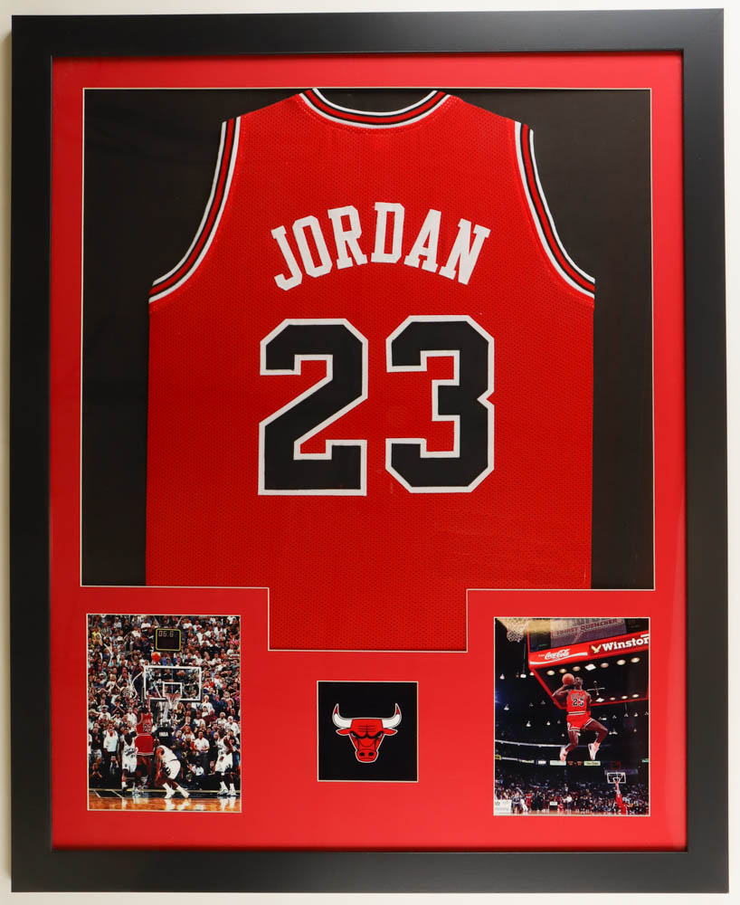 Michael Jordan Custom Framed Jersey Display | Pristine Auction