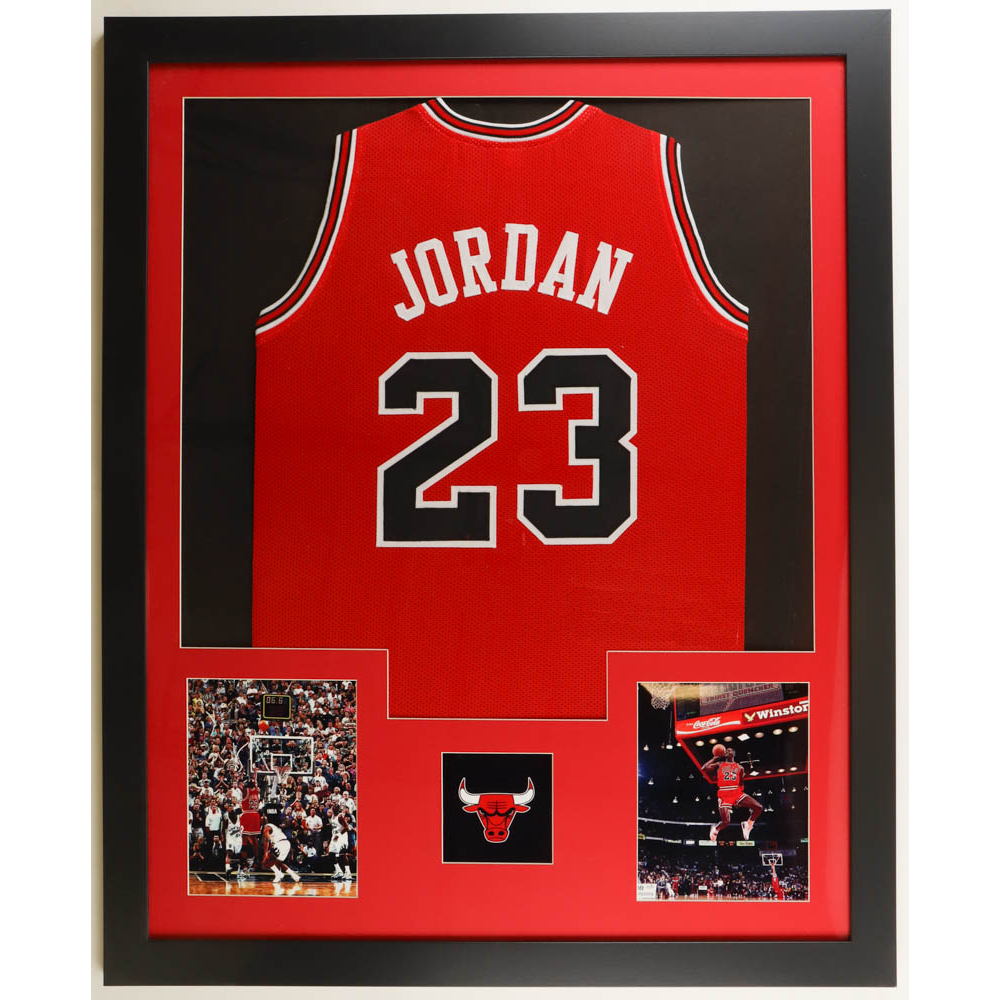 Michael Jordan Custom Framed Jersey Display | Pristine Auction